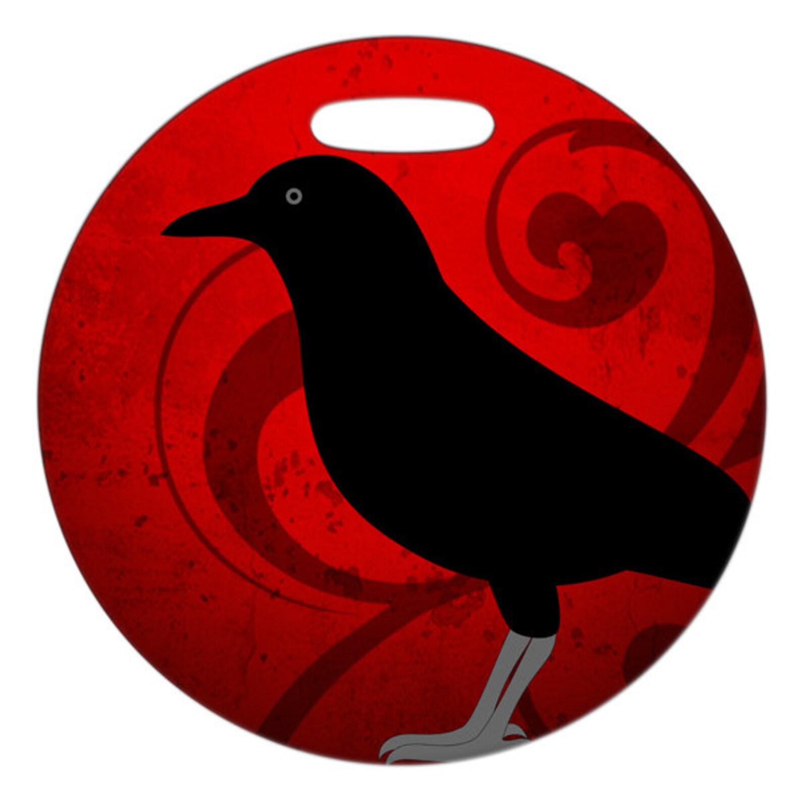 Luggage Tag Crow 2.5 Inch or 4 Inch Round Plastic Bag Tag - Etsy