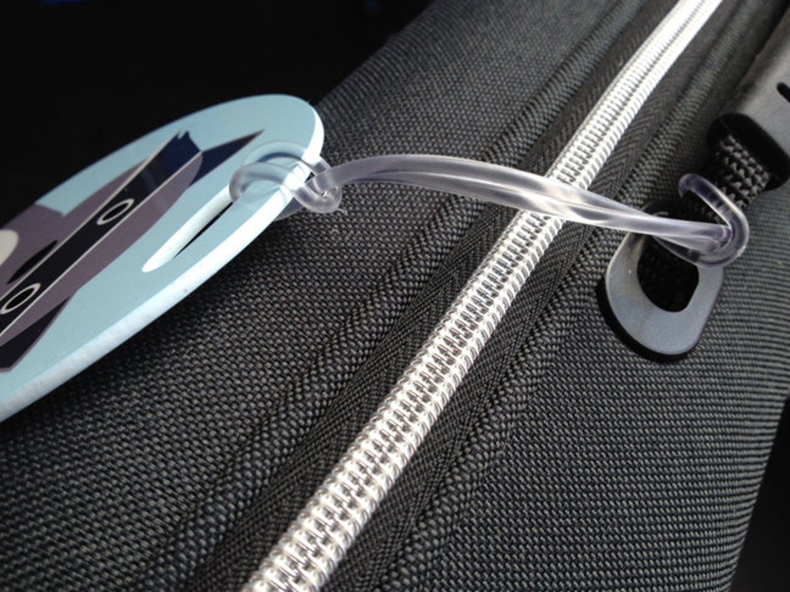 Luggage Tag - Separation Anxiety - Round Large Plastic Bag Tag - Etsy