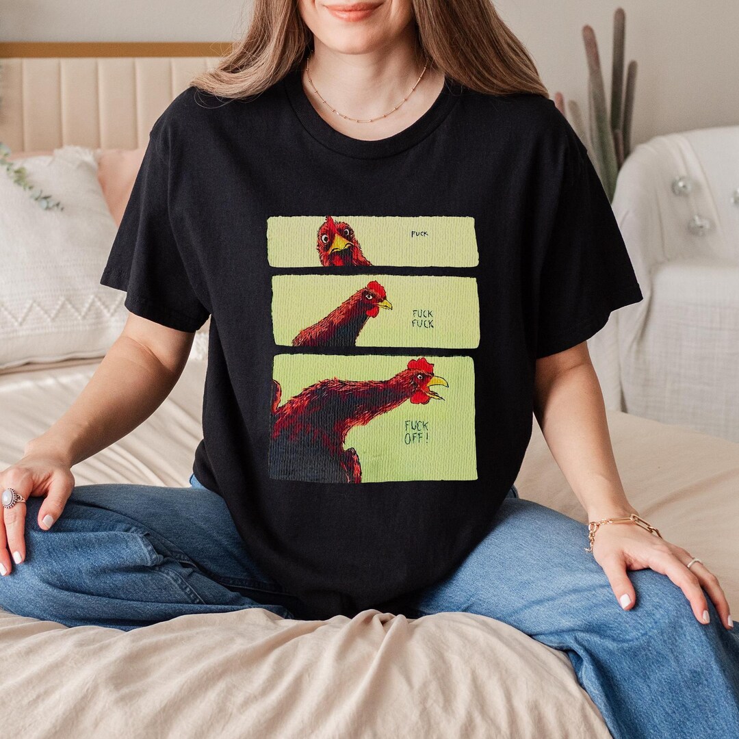 Funny Chicken Shirt, Sassy Farm Animal Tee, Humorous "cluck Off" Design ...
