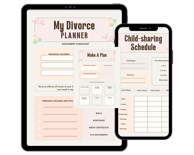 Printable Divorce Planner 2024 | Divorce Journal | Divorce Plan Bundle ...