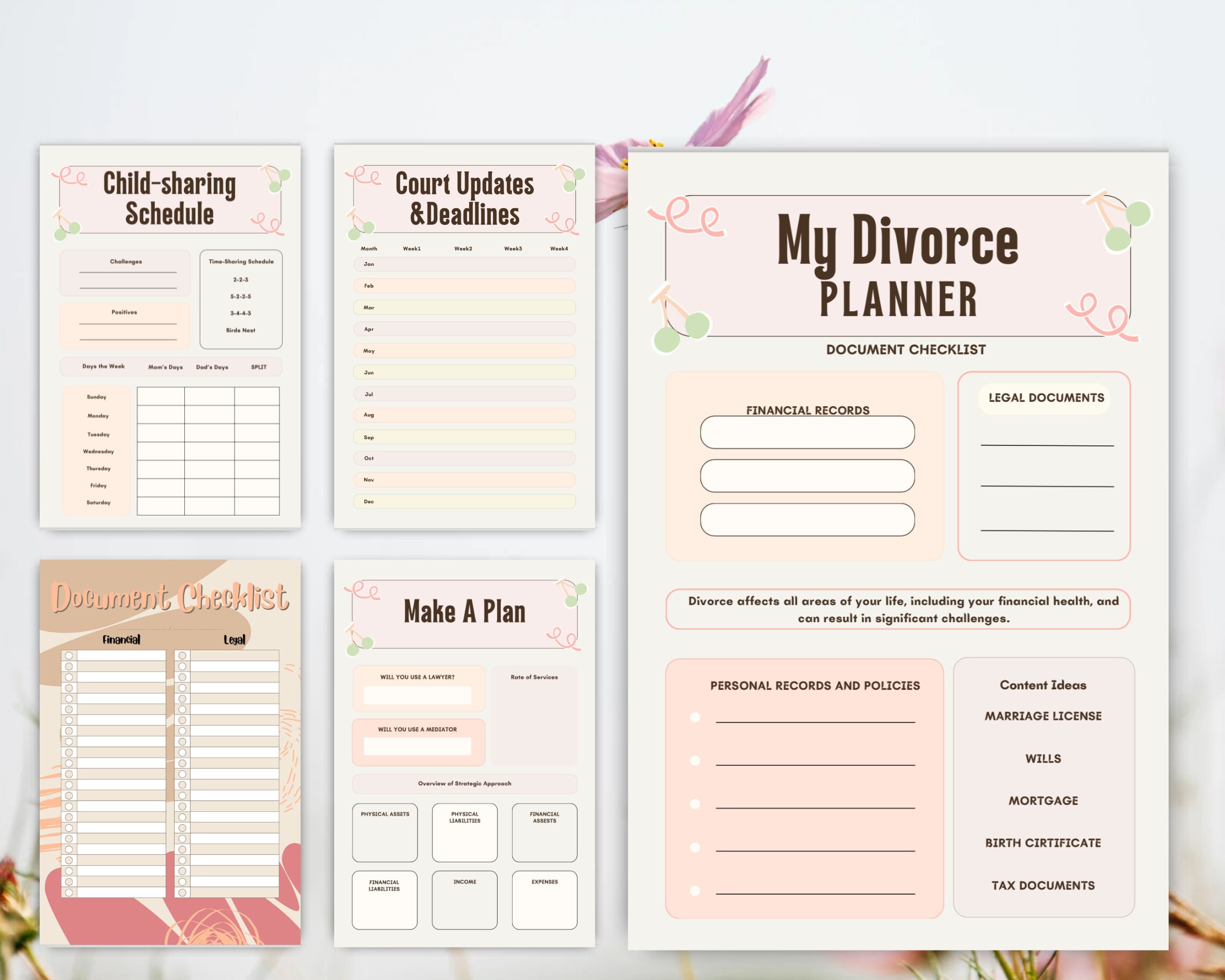 Printable Divorce Planner 2024 | Divorce Journal | Divorce Plan Bundle ...