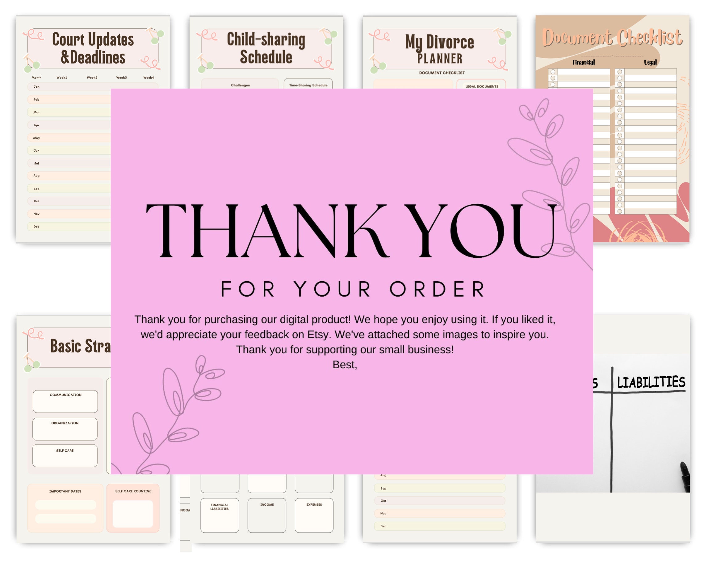 Printable Divorce Planner 2024 | Divorce Journal | Divorce Plan Bundle ...