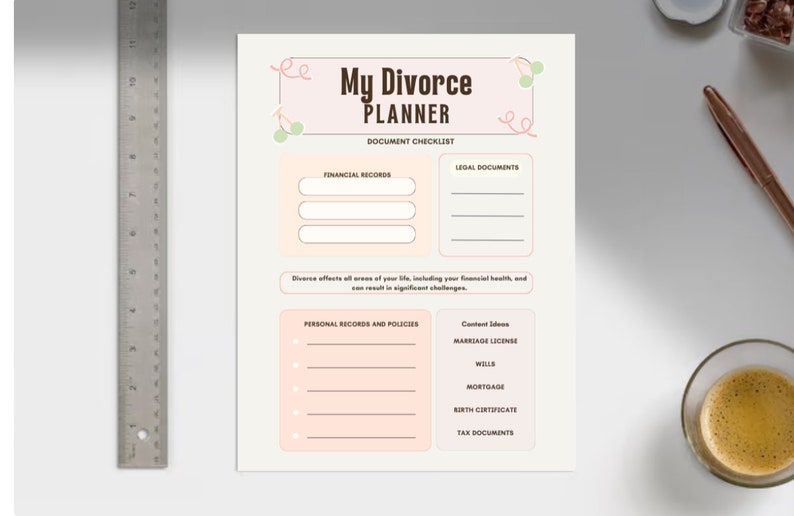 Printable Divorce Planner 2024 | Divorce Journal | Divorce Plan Bundle ...