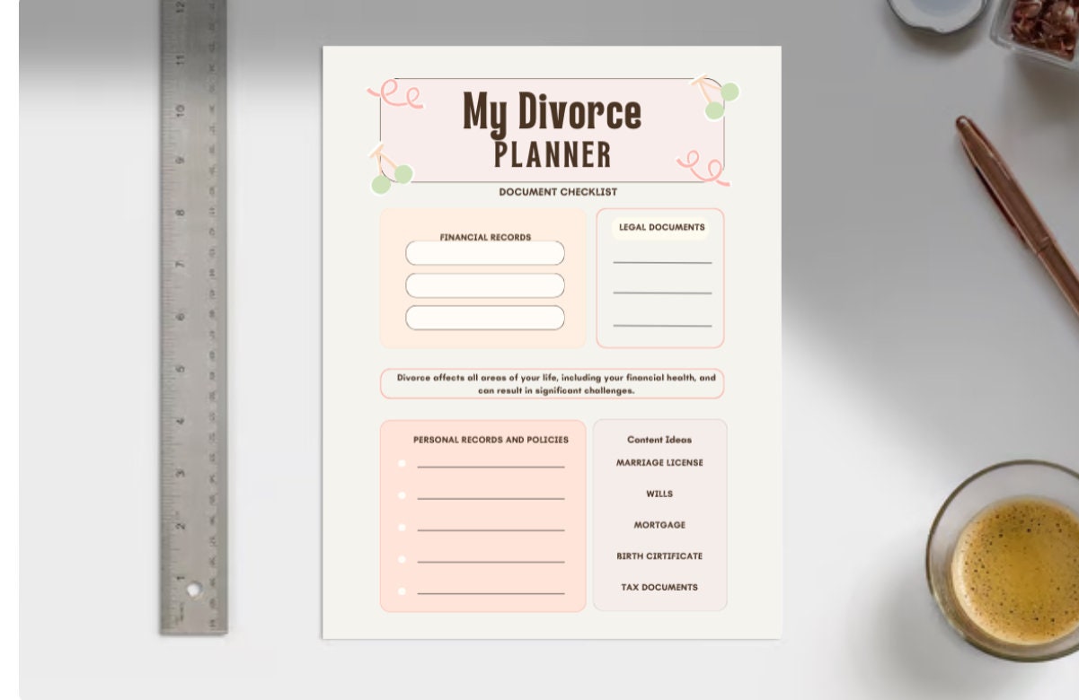 Printable Divorce Planner 2024 | Divorce Journal | Divorce Plan Bundle ...