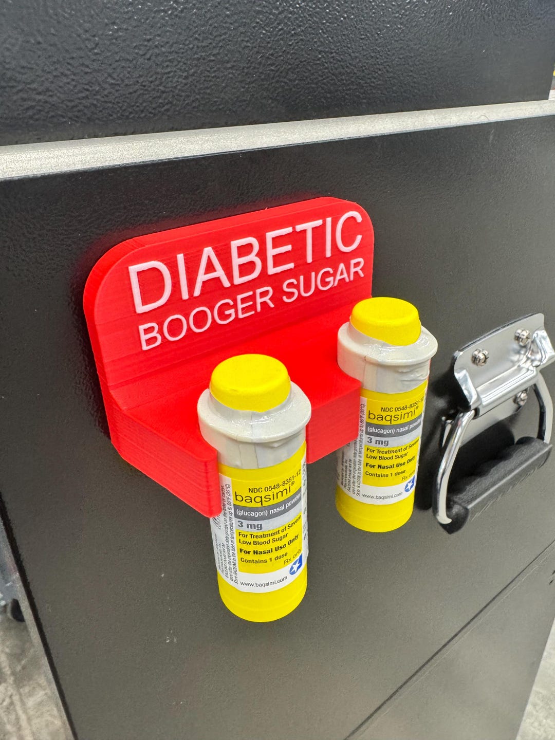 Diabetic Booger Sugar Display (baqsimi Nasal Glucagon) - Etsy