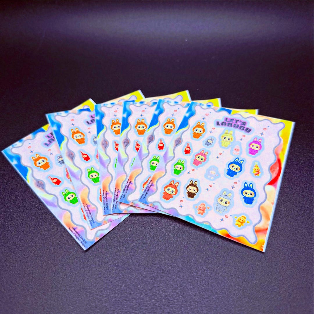Lalulu Monster Party Stickers Are Here! - Pack of 8 (2.61in X 3.34in ...