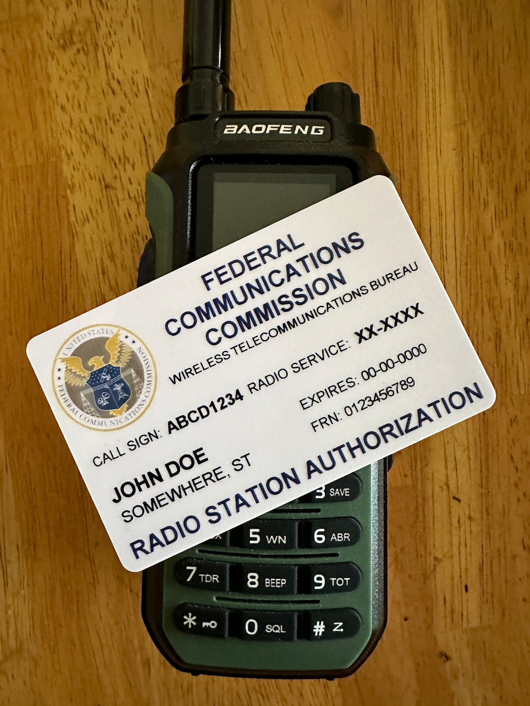 Radio Station ID Card (novelty) - Etsy