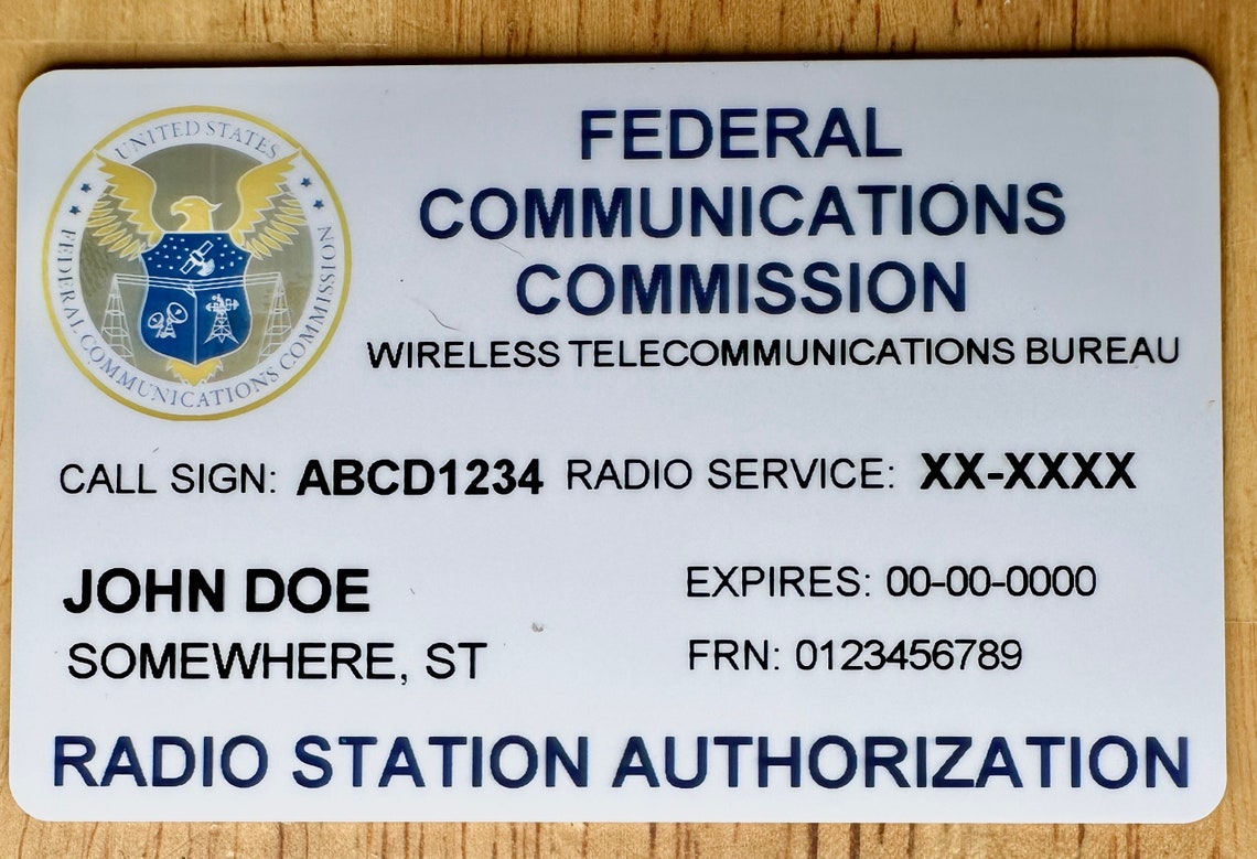 Radio Station ID Card (novelty) - Etsy