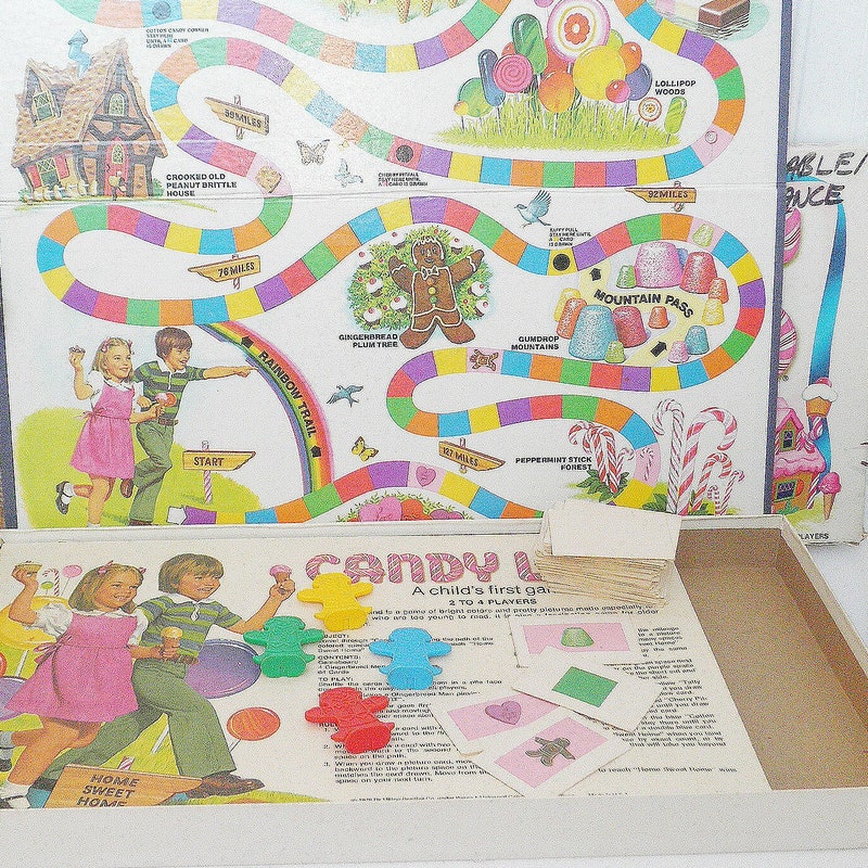 Candy Land Board Game - Etsy