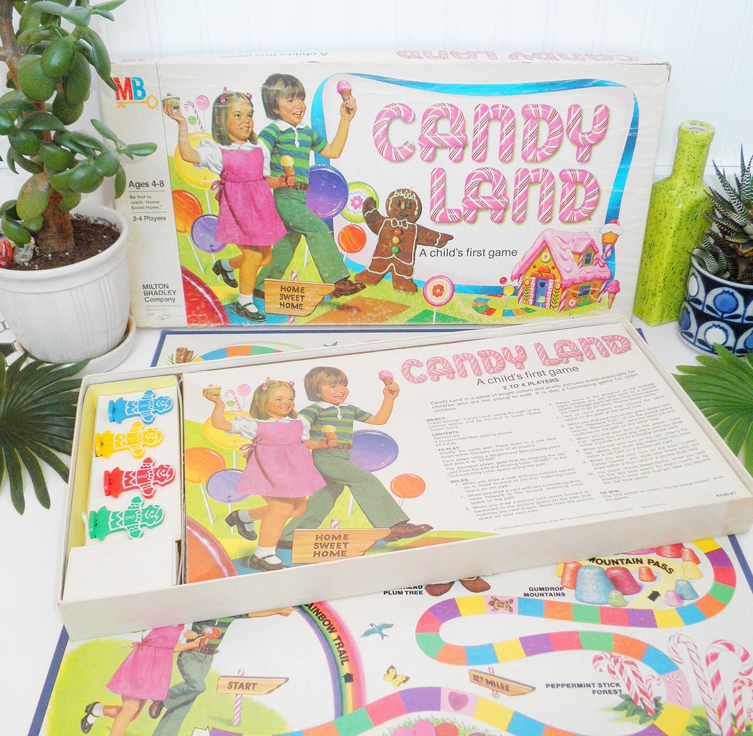 Vintage 1978 Milton Bradley Candy Land Board Game Nostalgia Kids Fun ...