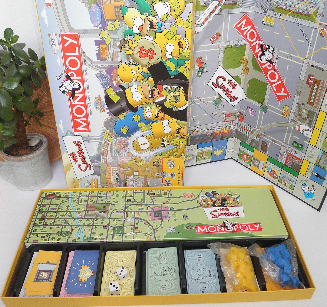 Vintage the Simpsons Special Edition MONOPOLY Bart Lisa Maggie Marge ...