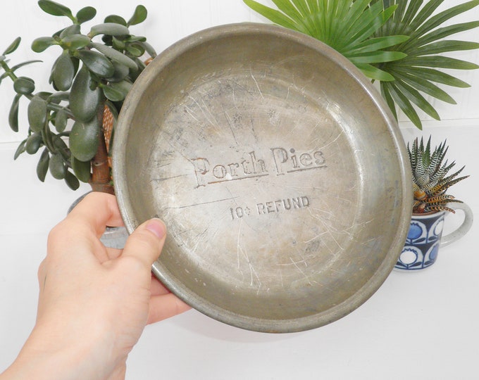 Vintage Porth Pies Steel Milwaukee Bakery Pie Plate Tin 10 Cent Refund ...