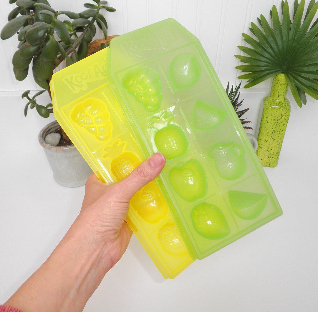 Vintage 70's Kool-aid Ice Cube Trays 1970s Kool Aid Man Nostalgia Set ...
