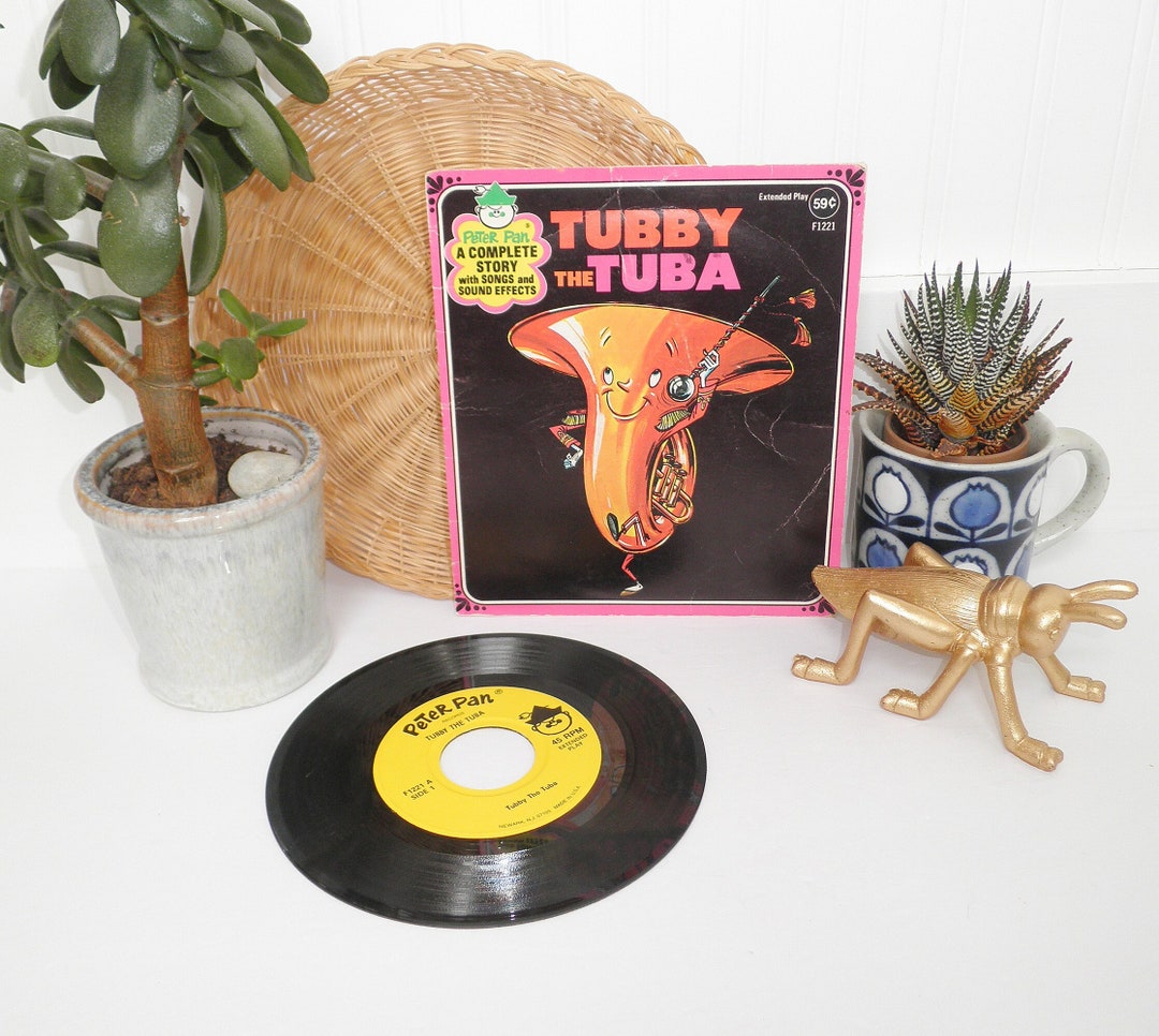Vintage Tubby the Tuba Peter Pan 45 RPM Children's Vinyl - Etsy