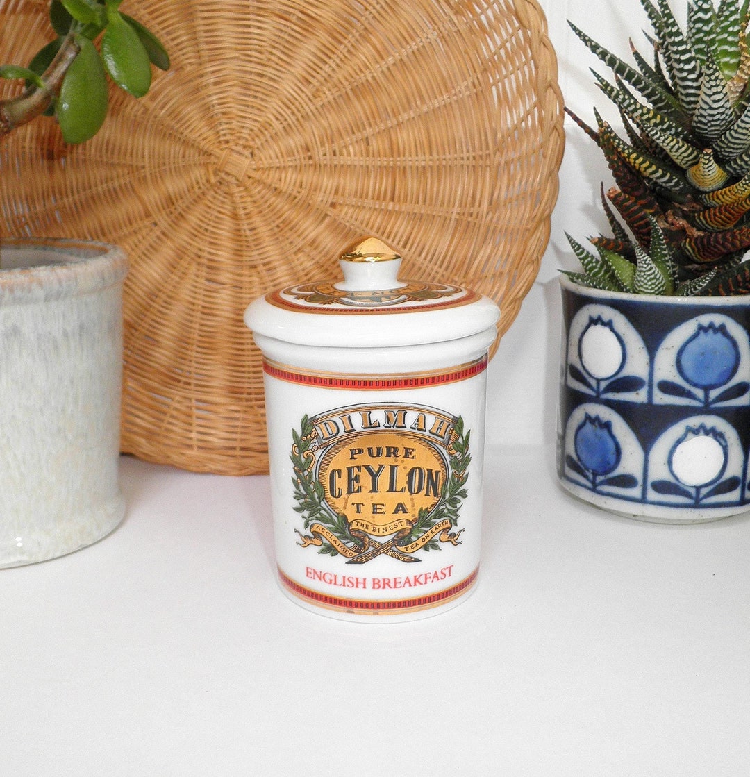 Vintage 1999 Ceramic DILMAR Pure Ceylon Tea English Breakfast Tea ...