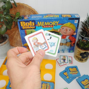 Vintage 2001 Bob the Builder MEMORY Game MB Milton Bradley Nostalgia ...