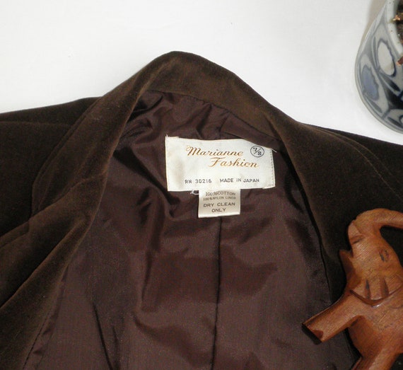 Vintage 1970s Marianne Fashions Chocolate Brown Cotto… - Gem