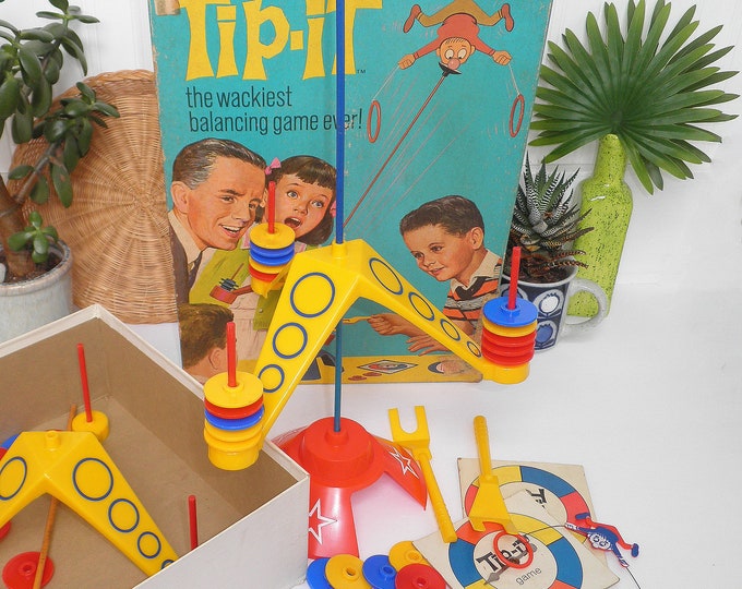 Rare Vintage Tip It Balancing Game 1965 by IDEAL Wackiest Balancing ...