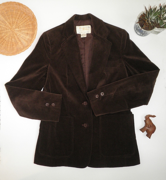 Vintage 1970s Marianne Fashions Chocolate Brown Cotto… - Gem