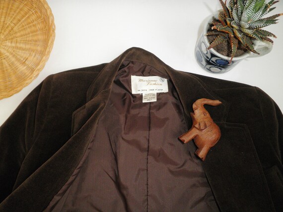 Vintage 1970s Marianne Fashions Chocolate Brown Cotto… - Gem