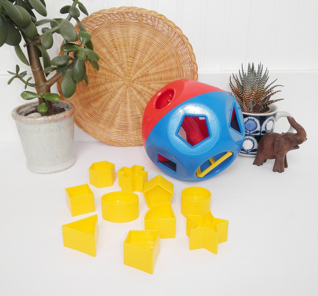 Vintage 1970s Tupperware Shape Sorter Sorting Ball Children's Toy Shape ...