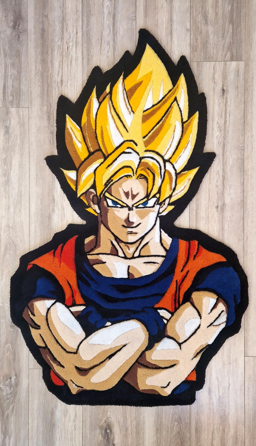 Son Goku Saiyan Rug, Super Saiyan, Son Goku Rug - Etsy