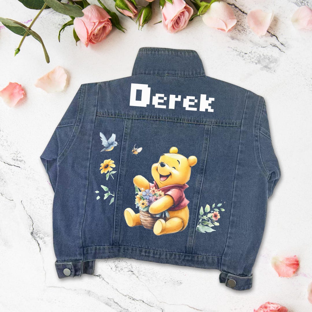 Boy Winnie the Pooh Jacket,custom Girls Toddler Jacket,custom Name ...