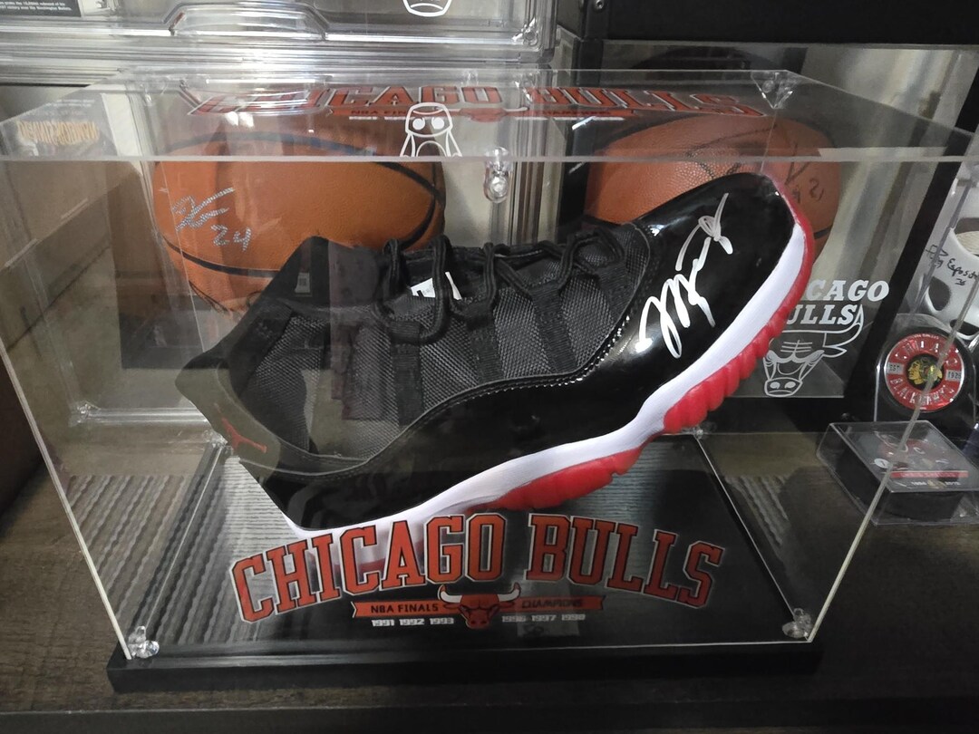 Michael Jordan Chicago Bulls #23 Signed/autographed Retro Nike MJ Shoe ...