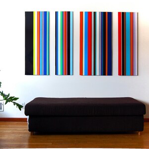 Big Striped Modern Wall Art - Etsy