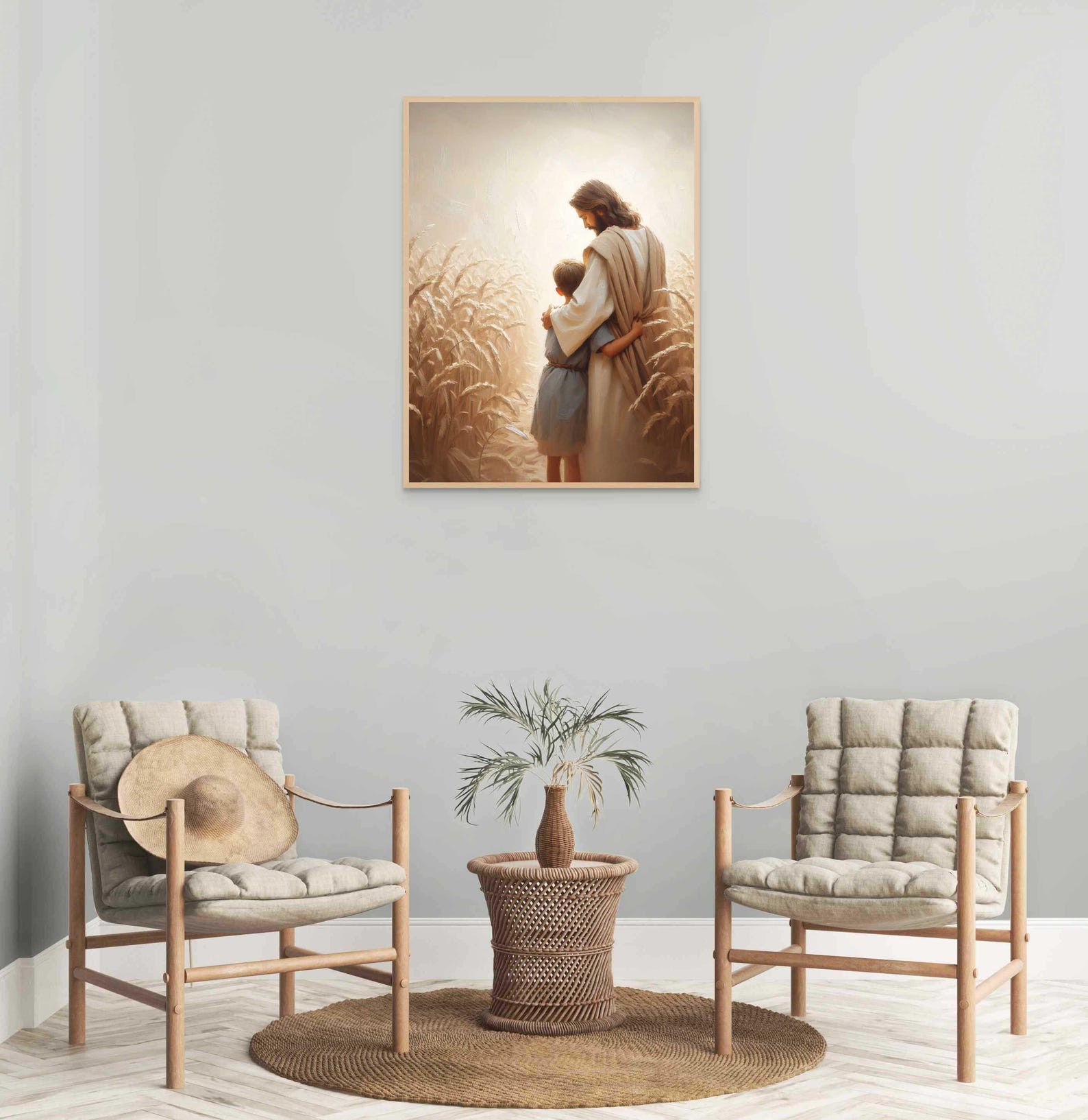 Safe With Jesus, Modern Christian Art, Jesus With Boy, Jesus Christ ...