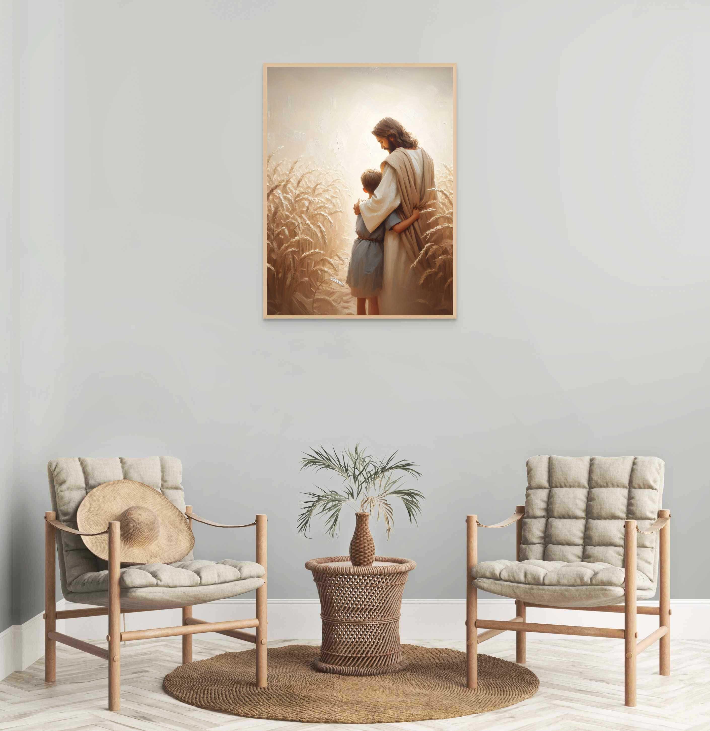 Safe With Jesus, Modern Christian Art, Jesus With Boy, Jesus Christ ...