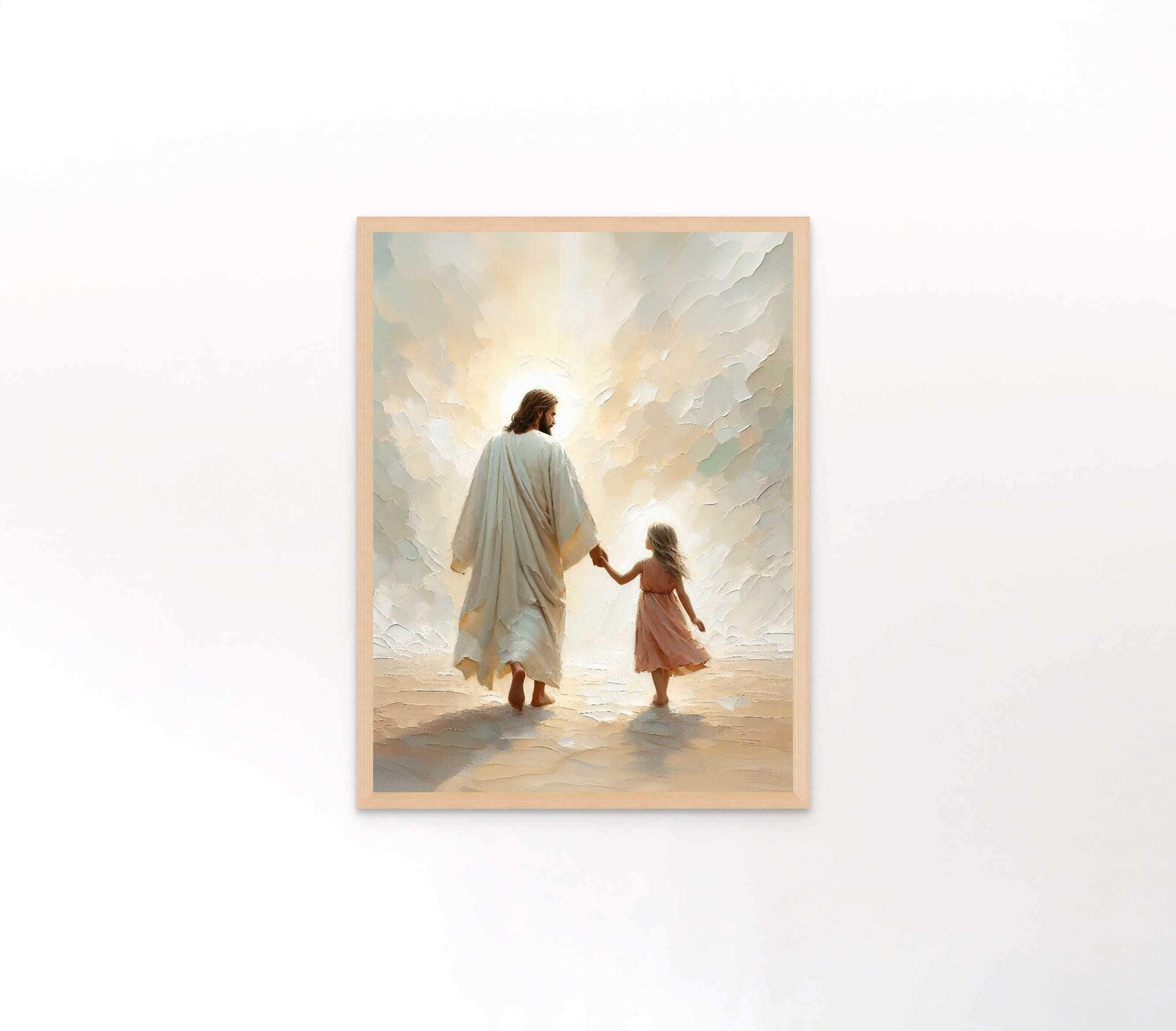 Happy With Him, Christian Art, Jesus and Girl, Jesus Painting, LDS Art ...