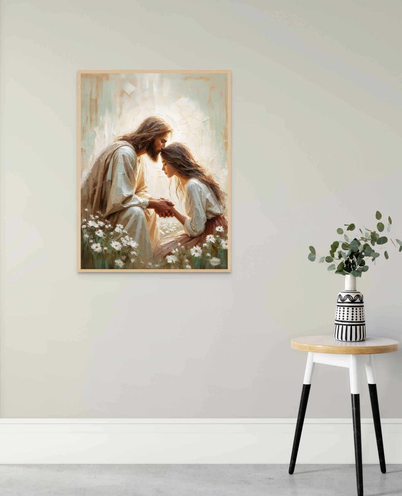 Love of a Savior, Christian Art, Jesus and Girl Art, Jesus Picture, LDS ...