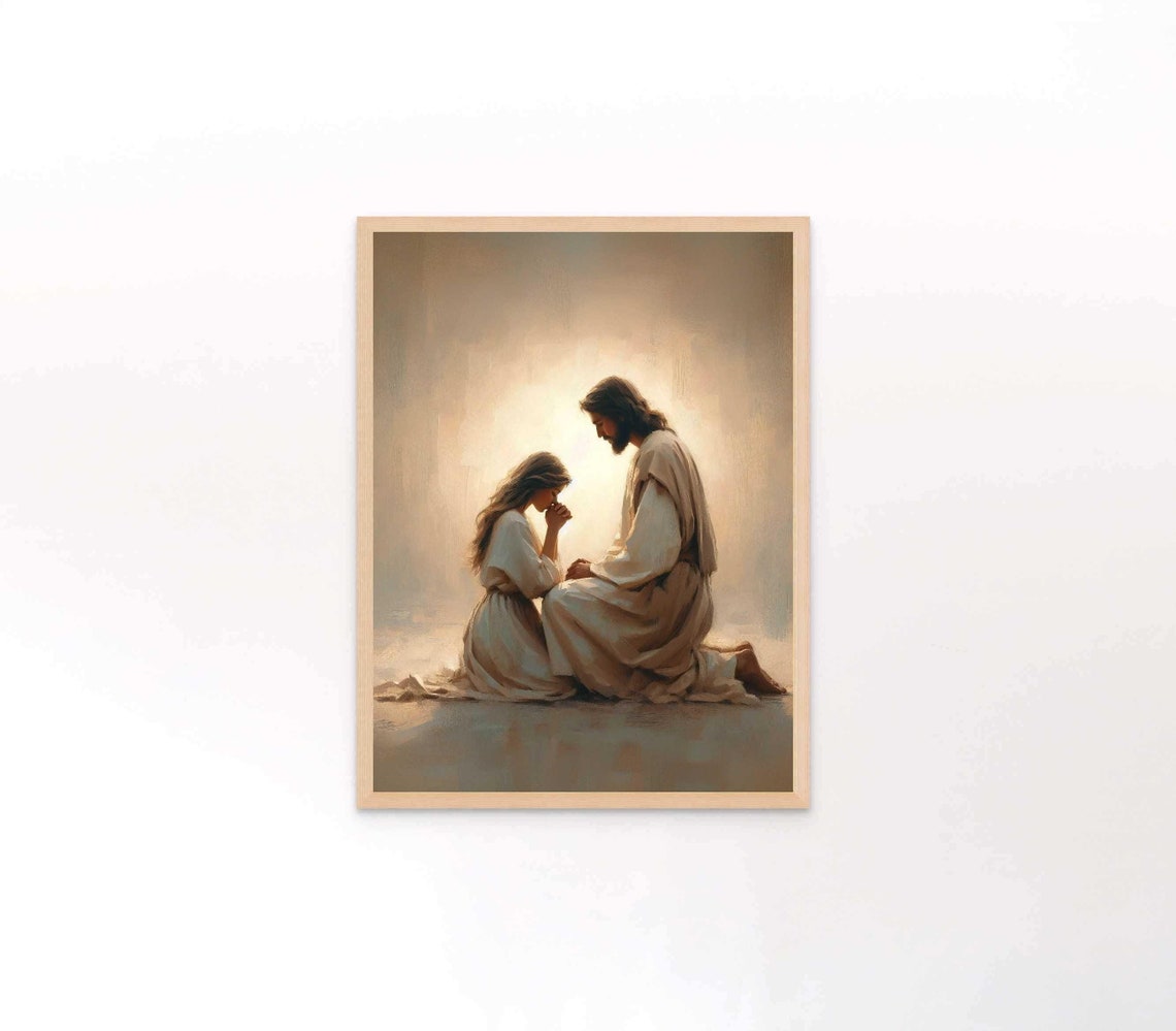 Mystical Harmony, Christian Art, Jesus With Woman, Jesus Painting, LDS ...