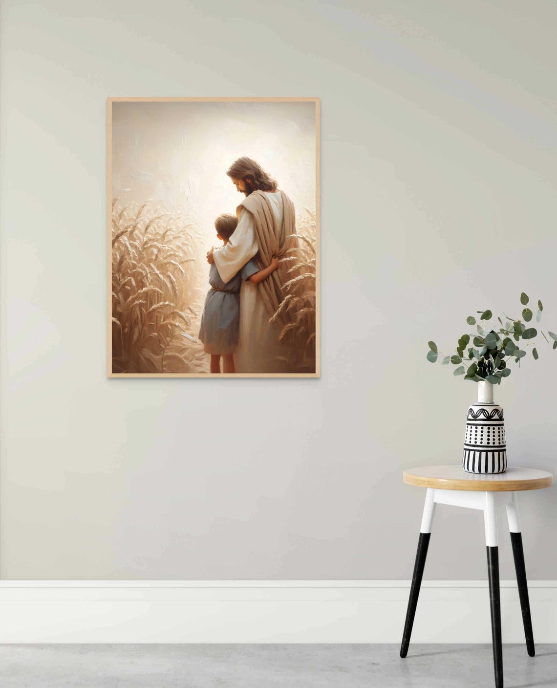 Safe With Jesus, Modern Christian Art, Jesus With Boy, Jesus Christ ...