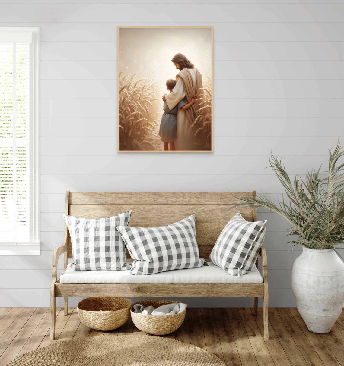Safe With Jesus, Modern Christian Art, Jesus With Boy, Jesus Christ ...
