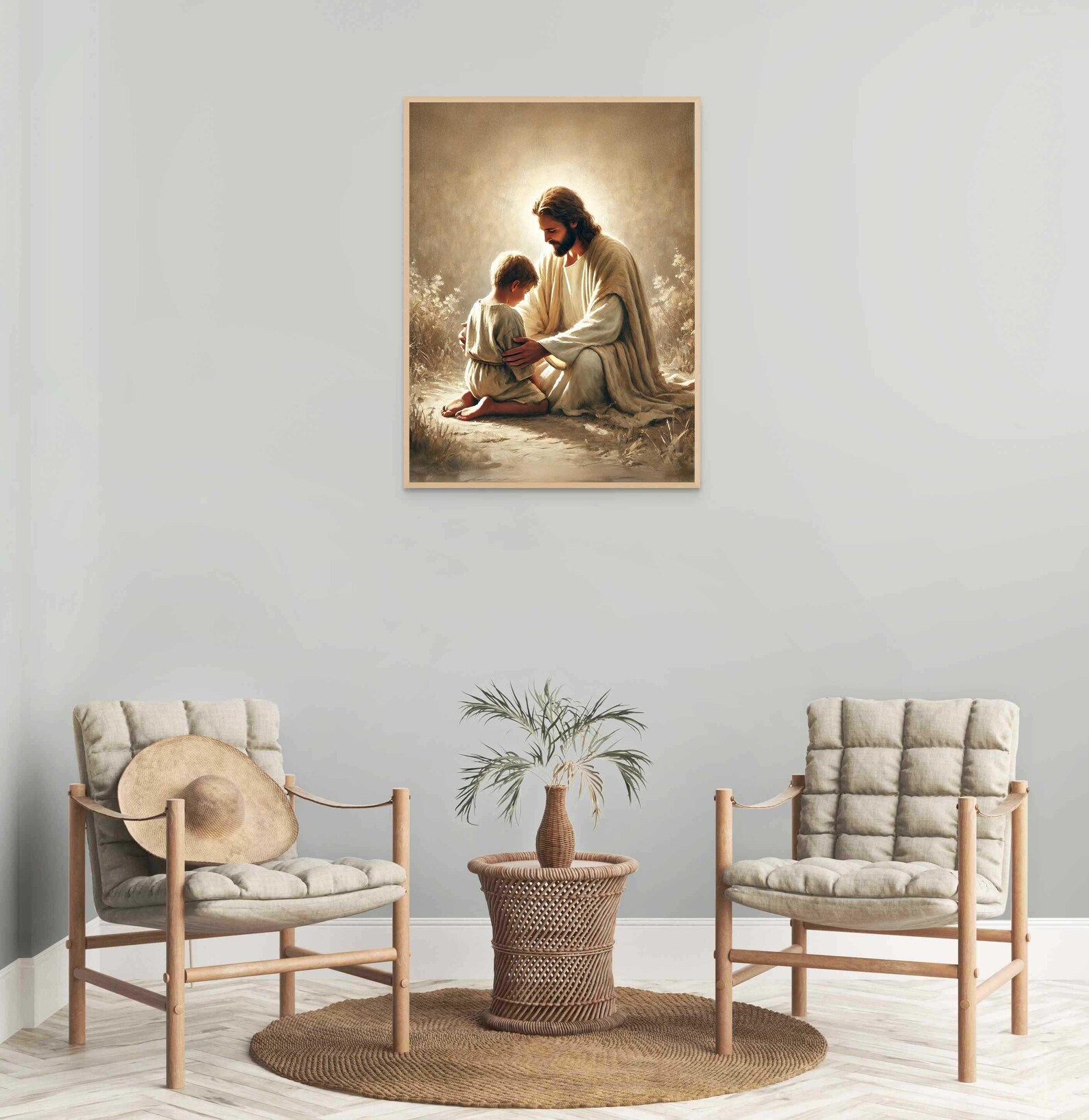 His Sympathy, Christian Wall Art, Jesus With Boy, Jesus Prints, LDS ...