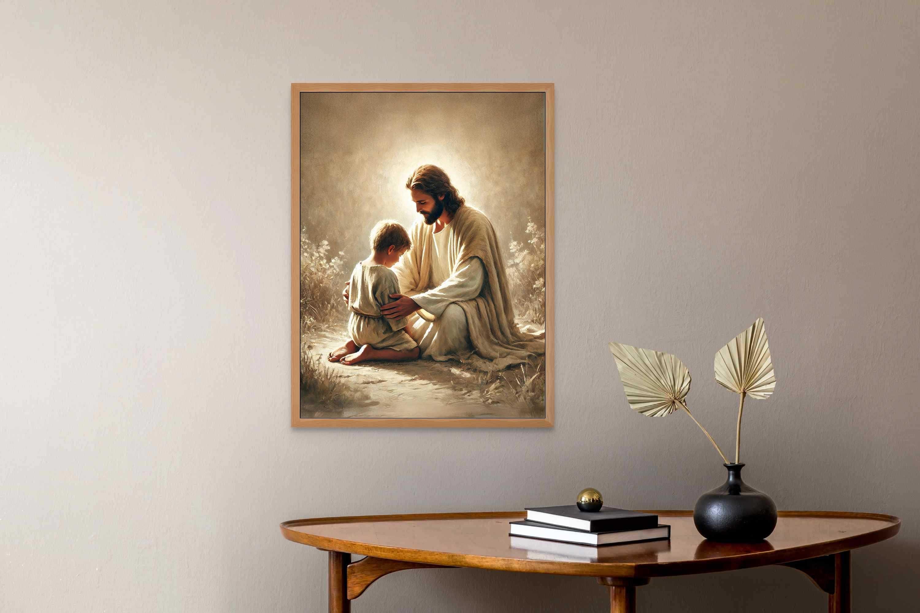 His Sympathy, Christian Wall Art, Jesus With Boy, Jesus Prints, LDS ...