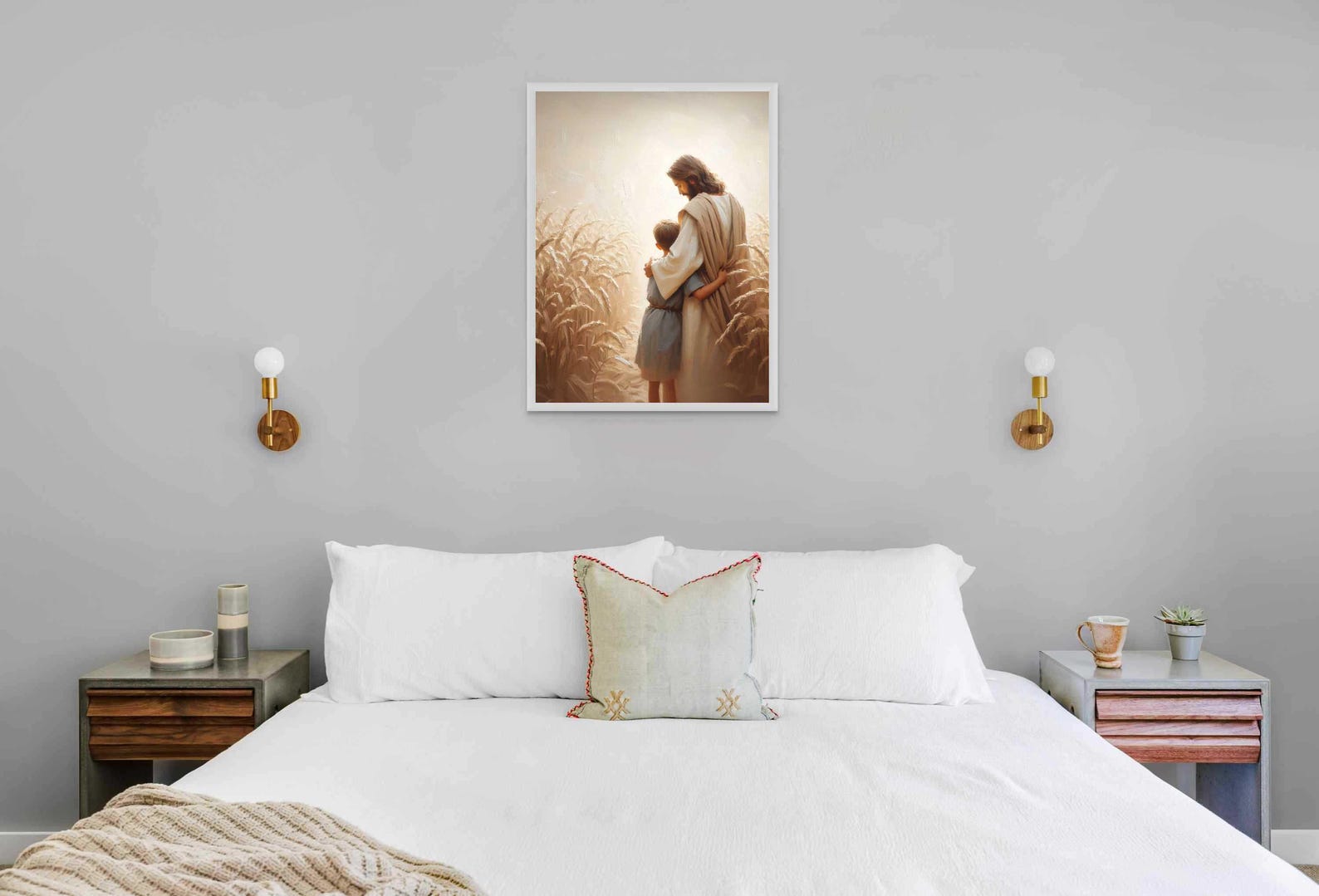 Safe With Jesus, Modern Christian Art, Jesus With Boy, Jesus Christ ...