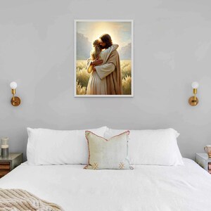 He Loves You | Christian Art Prints | Jesus Hugging Woman | Jesus ...