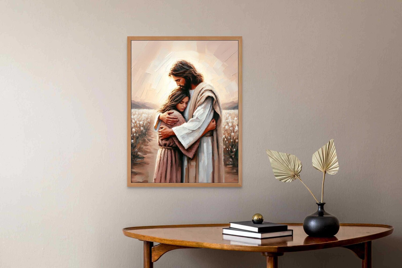 Hug of Mercy, Christian Painting, Jesus and Girl, Picture of Jesus ...