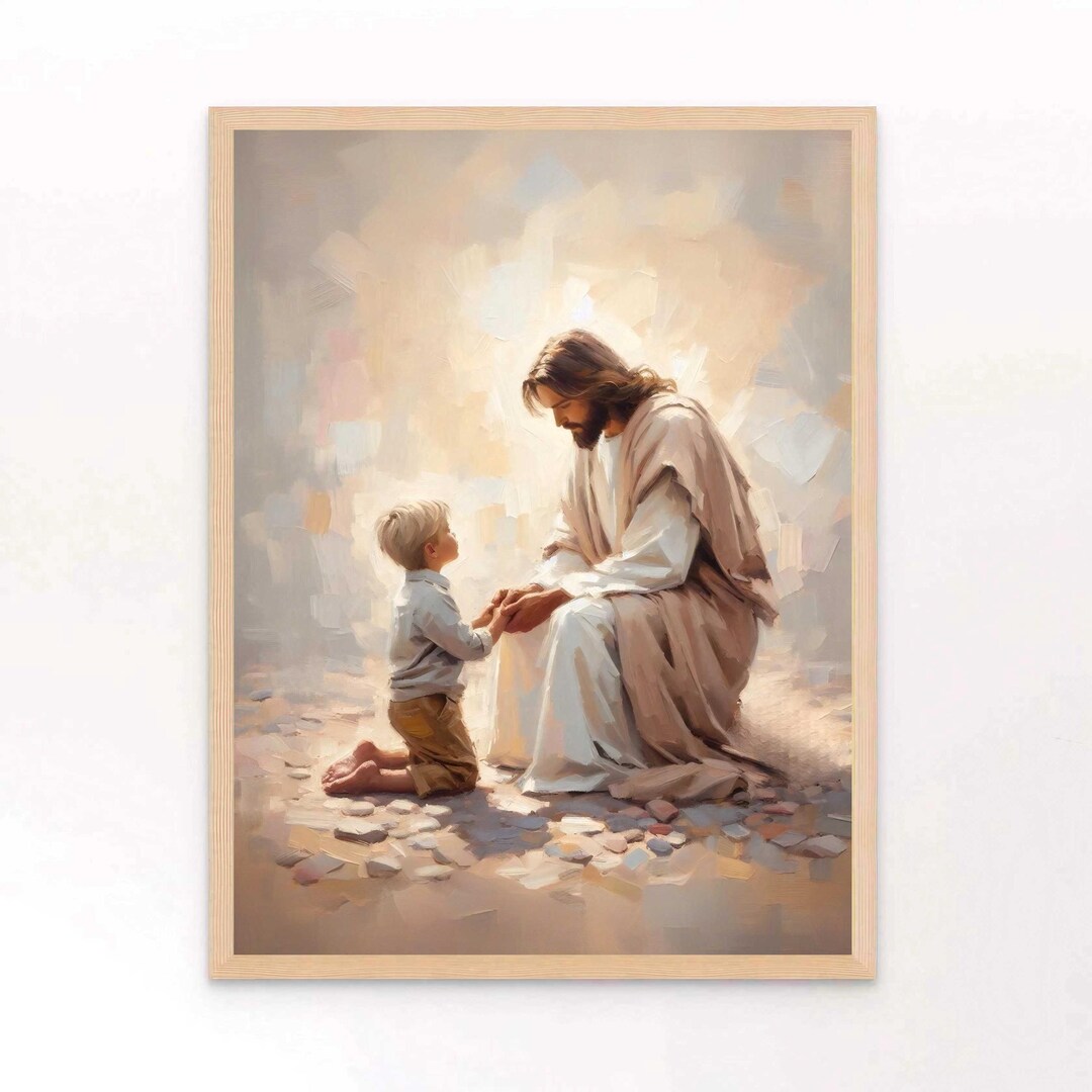 A Little Faith, Christian Painting, Jesus With Boy, Christian Art, LDS ...