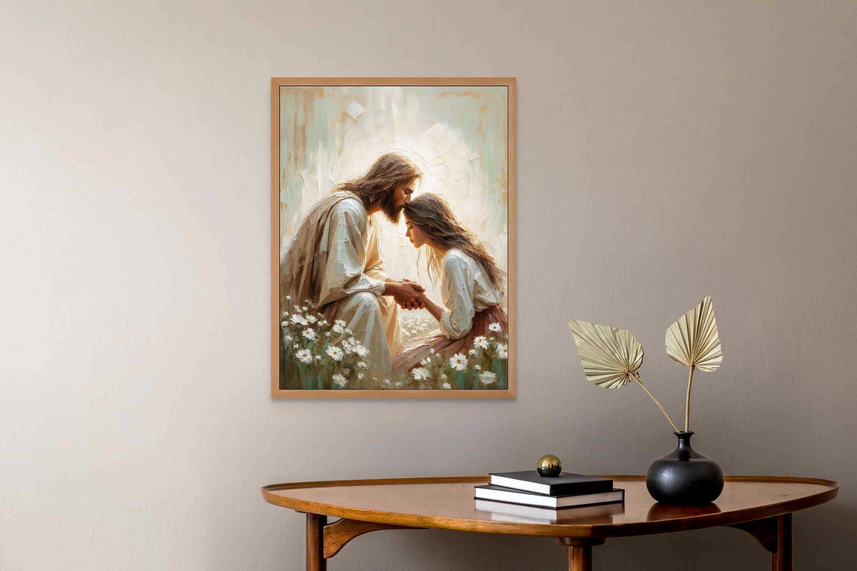Love of a Savior, Christian Art, Jesus and Girl Art, Jesus Picture, LDS ...