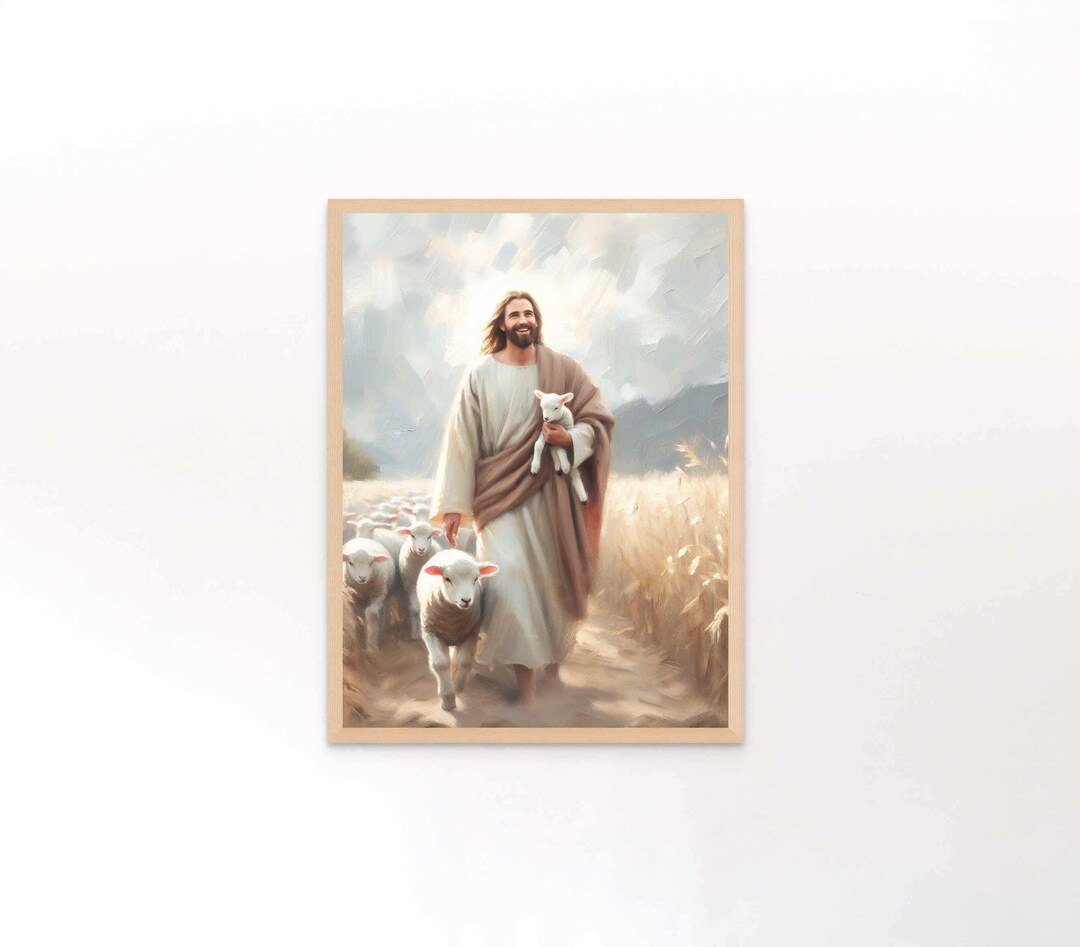 Shepherds Path, Christian Painting, Jesus Shepherd Art, Jesus Art, LDS ...