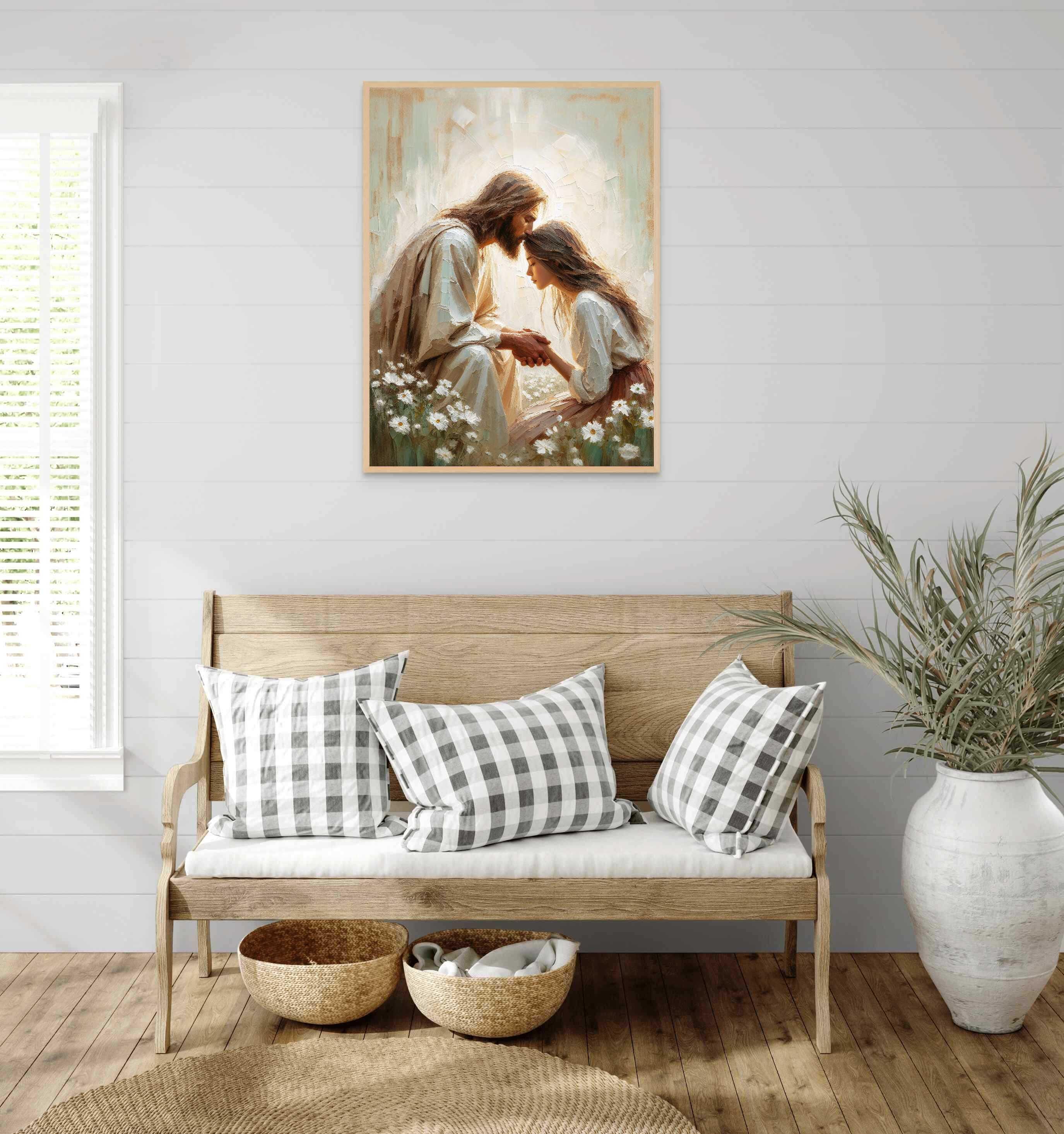 Love of a Savior, Christian Art, Jesus and Girl Art, Jesus Picture, LDS ...