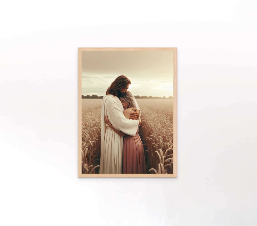 He Loves You, Christian Art, Jesus Hugging Woman, Jesus Art, LDS Art ...