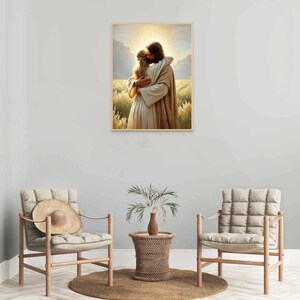 He Loves You | Christian Art Prints | Jesus Hugging Woman | Jesus ...