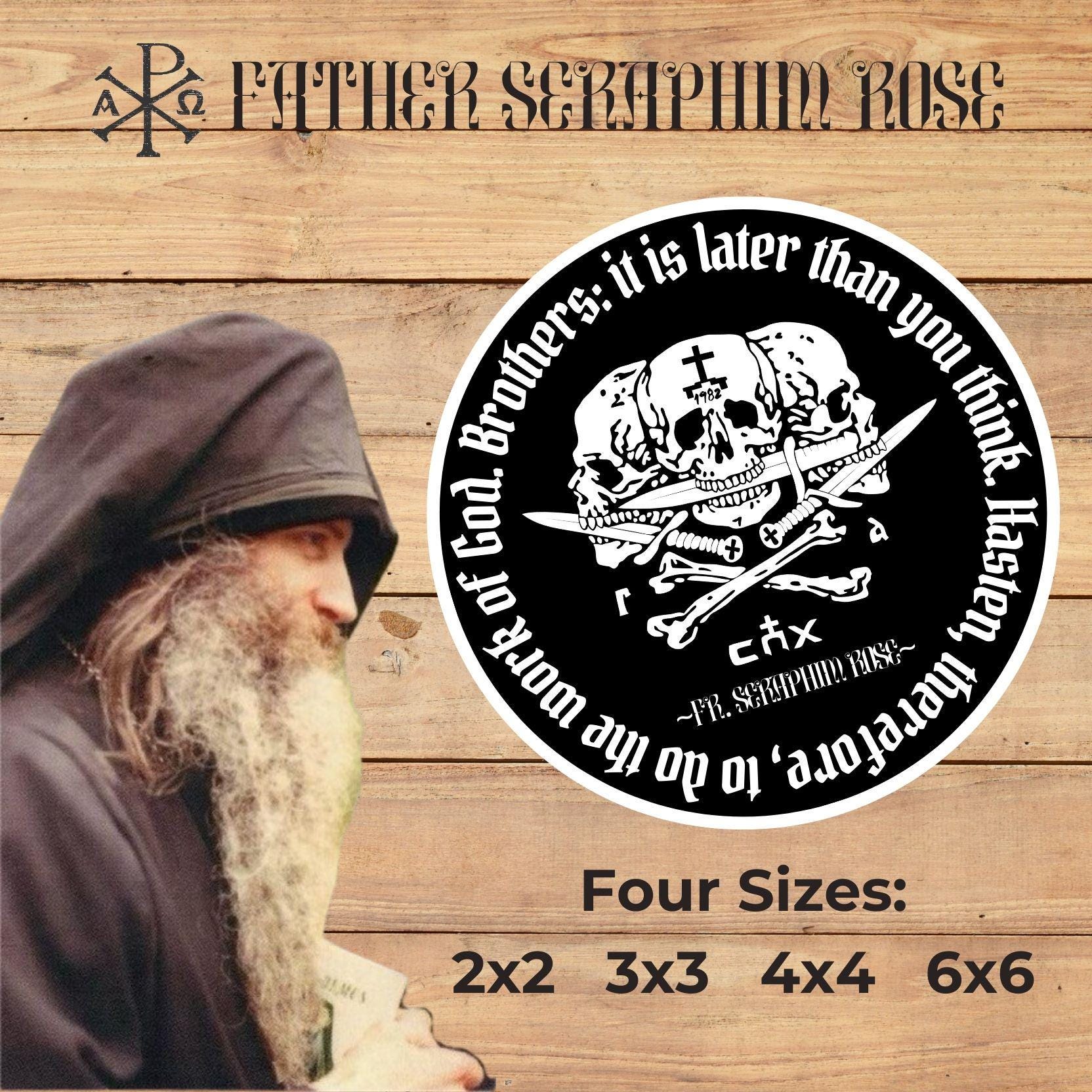 Father Seraphim Rose Sticker, Orthodox Sticker, Orthodox, Orthodox ...
