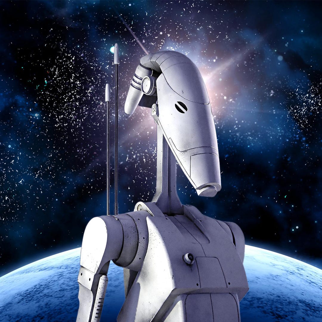 Spacebobs Battle Droid Inspired Printable Fan Art Files/ Bring You the ...