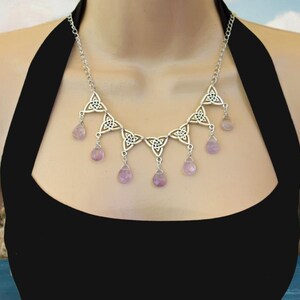 MY LADY Gemstone Sansa Stark Necklace Purple Wedding - Etsy